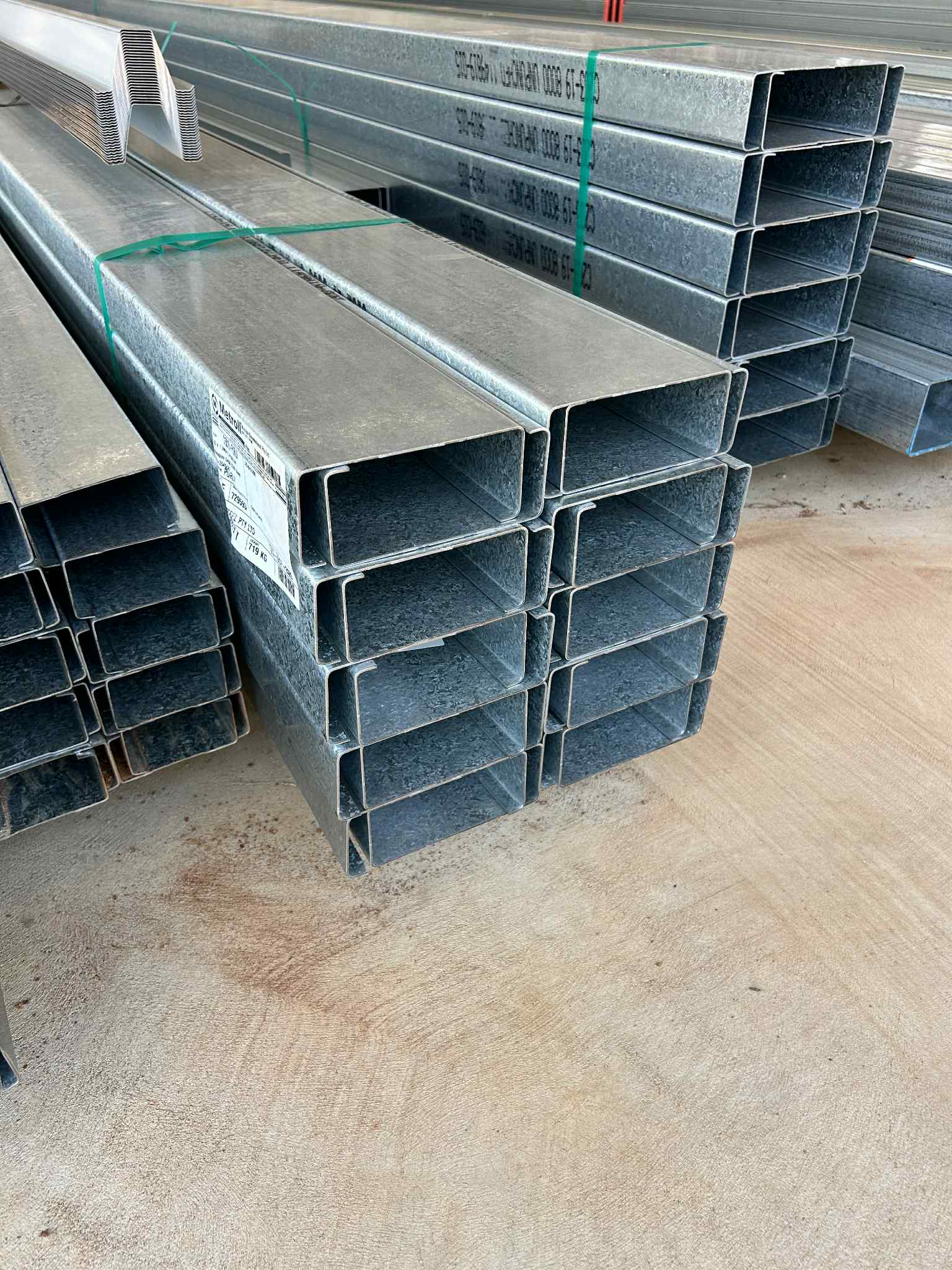Galvanised C Purlin C150 x 1.5mm x 8m – Tiaro Steel & Rural